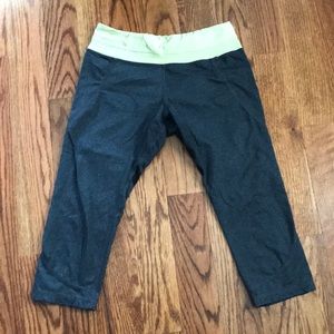 Kyodan | Pants & Jumpsuits | Kyodan Yellow Grey Leggings Capri | Poshmark